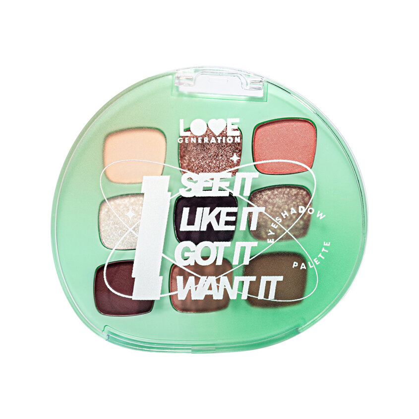 Палетка теней для век LOVE GENERATION тон 01 I see it I like it I want it I got it