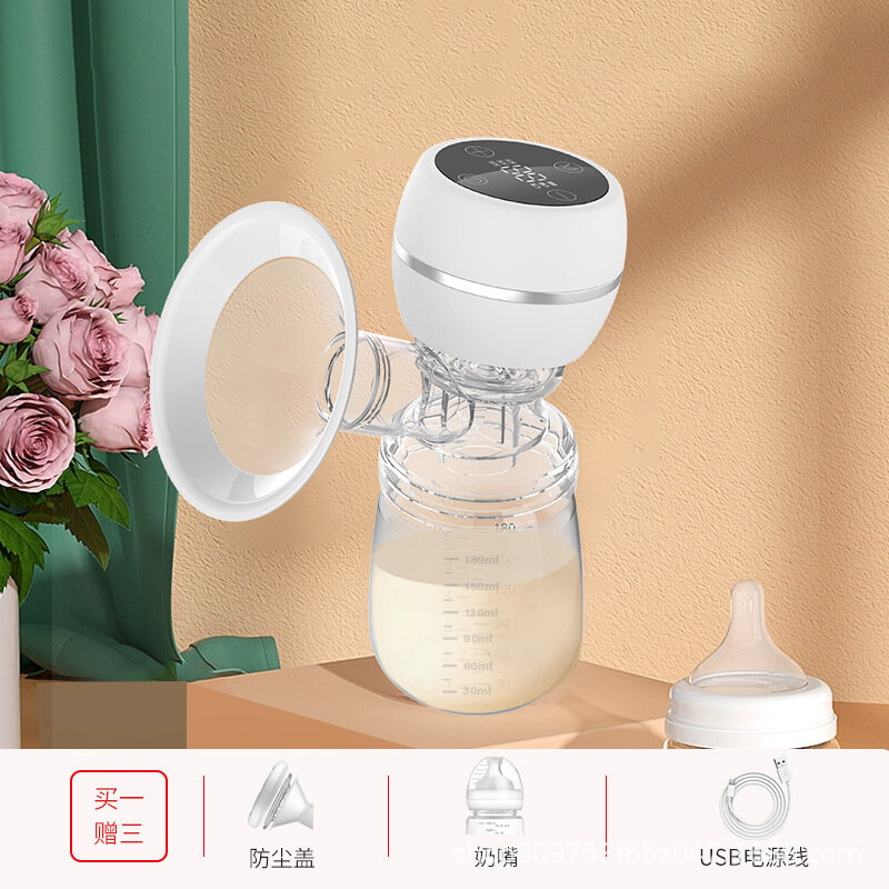 Электрический молокоотсос, интеллектуальный, интегрированный, с большой силой всасывания, для грудного молока, послеродовой массаж, бесшумный молокоотсос, интеллектуальный молокоотсос