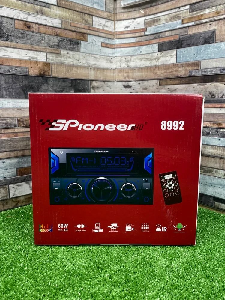 Магнитола автомобильная SPioneer 8992 2DIN Bluetooth/2USB/SD
