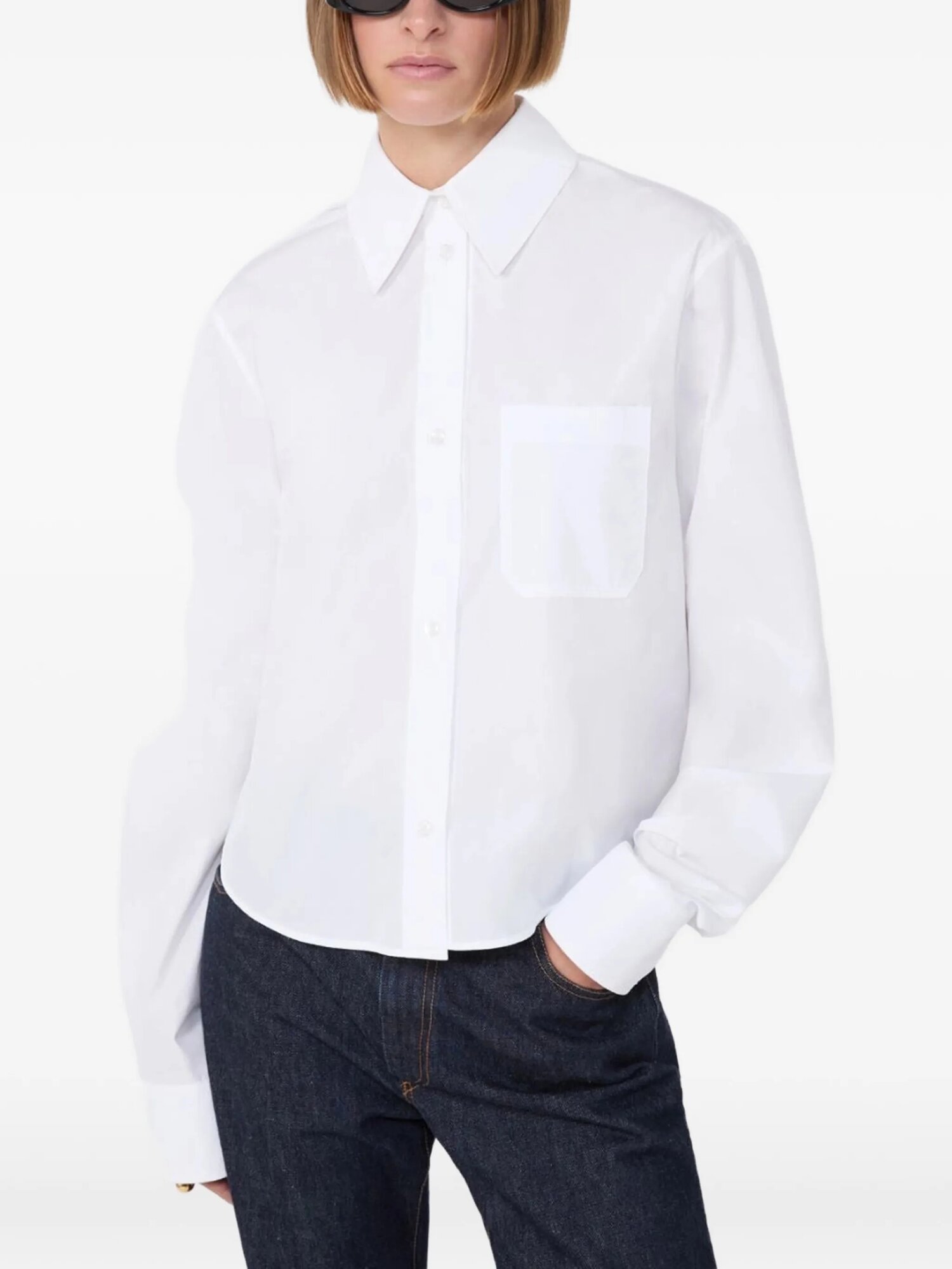 Рубашка SPORTMAX, размер 36, white — фото 1