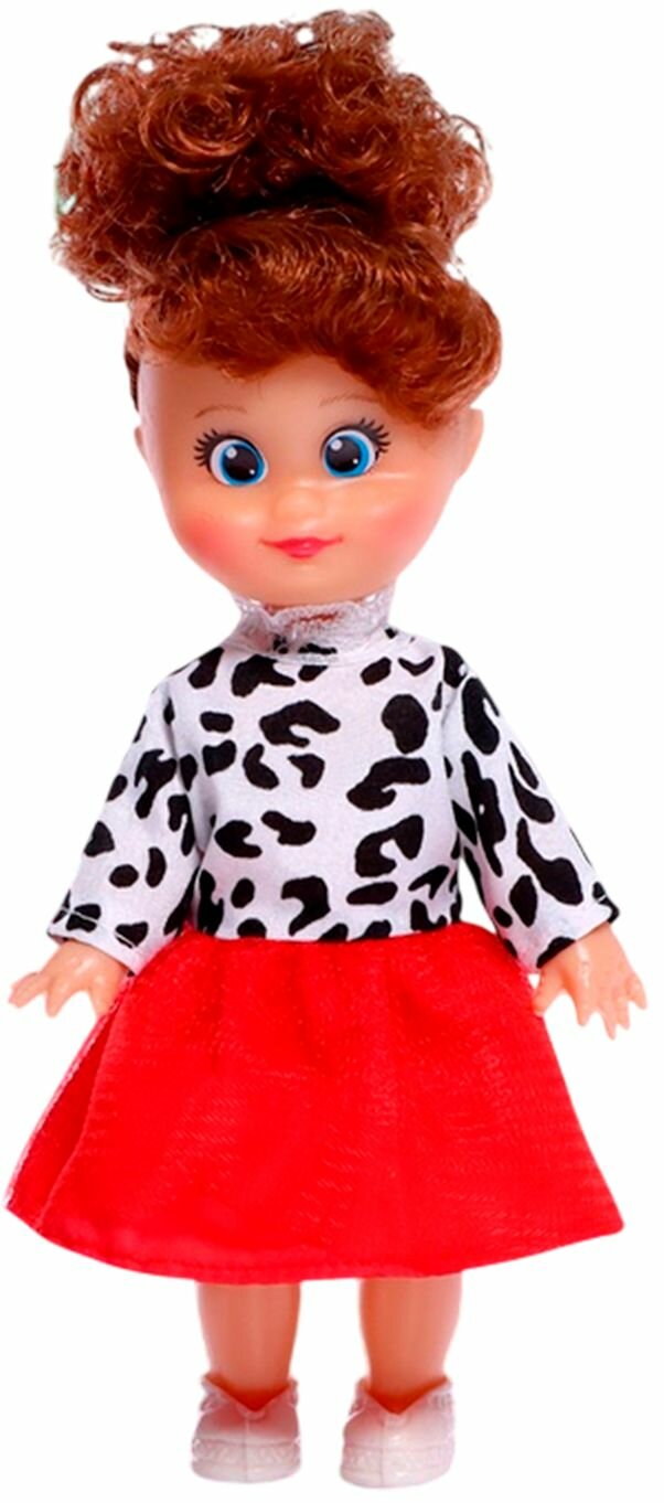 Детская классическая кукла "Крошка Сью Маленькая модница" с подвижными руками и ногами, пластиковая куколка с длинными волосами для причёсок, в платье и обуви, игрушка для девочки, высота 17 см