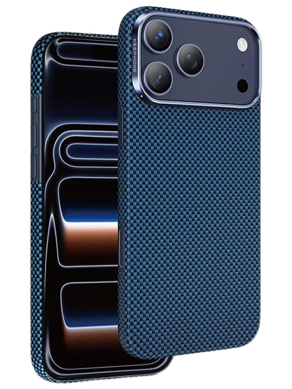 Чехол Моби Ленд "PiBlue", для iPhone 17 Pro MagSafe, противоударный, синий.