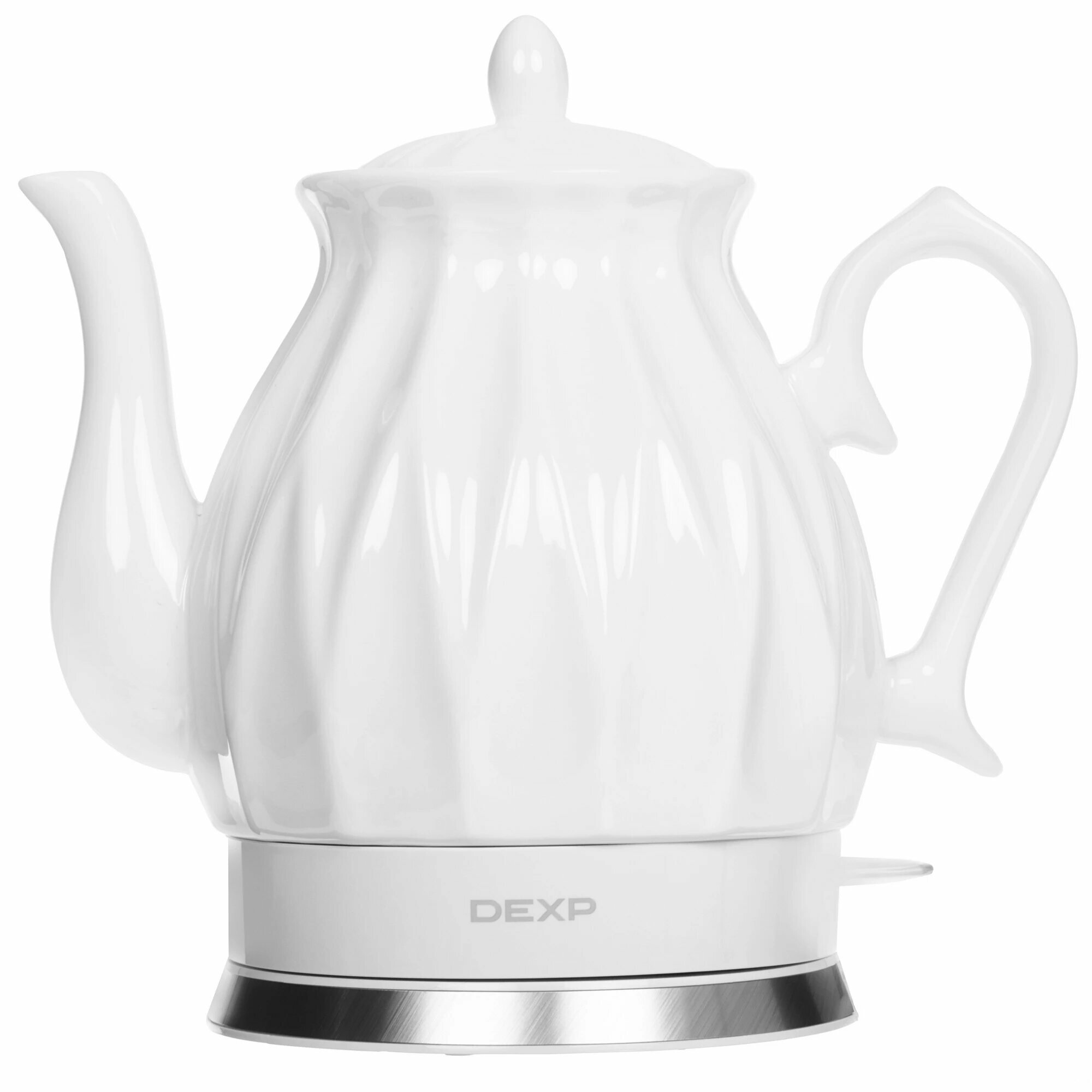 Электрочайник DEXP EK-15KW, белый, функция автоматического отключения, 1,7 л