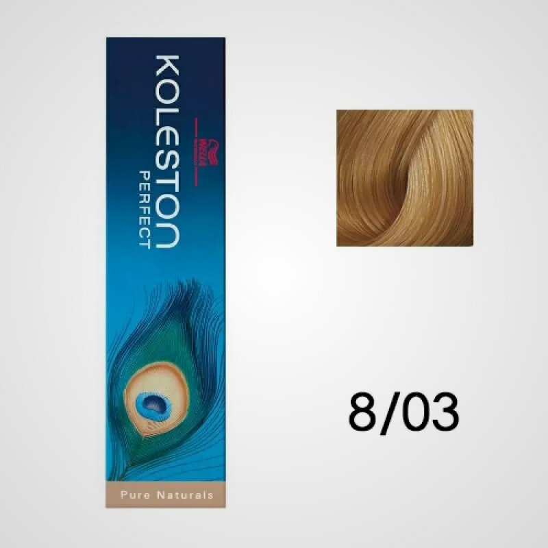 8/03 Стойкая крем краска Koleston 60мл WELLA Koleston perfect 8/03 Краска 60мл