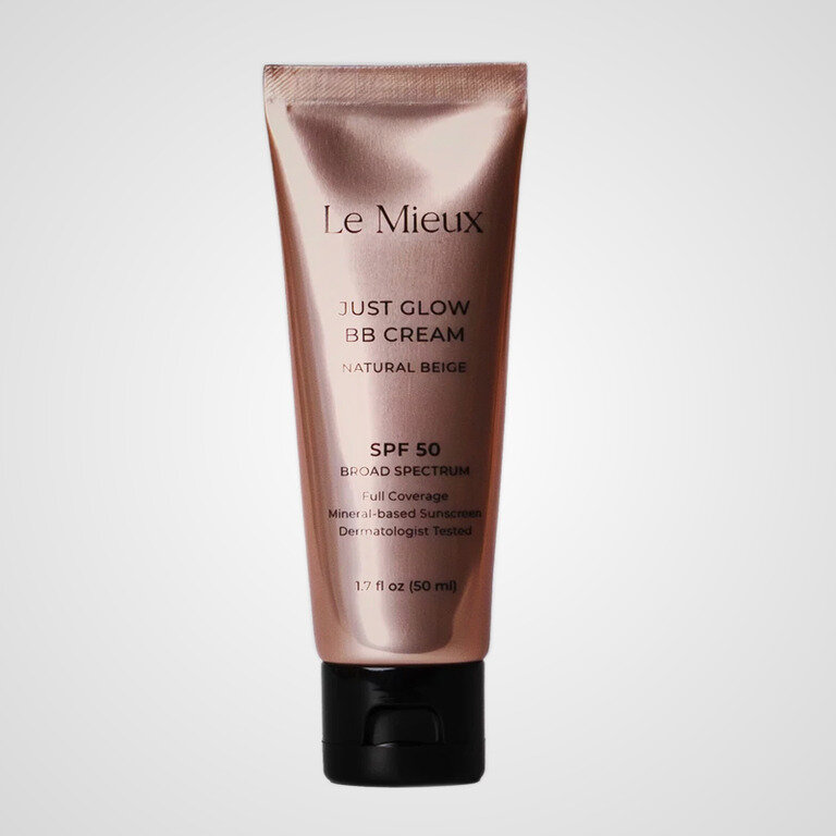 BB Крем для лица оттенок натуральный бежевый SPF50 50 мл Le Mieux Just Glow BB Cream Natural Beige BB-Крем 50 мл