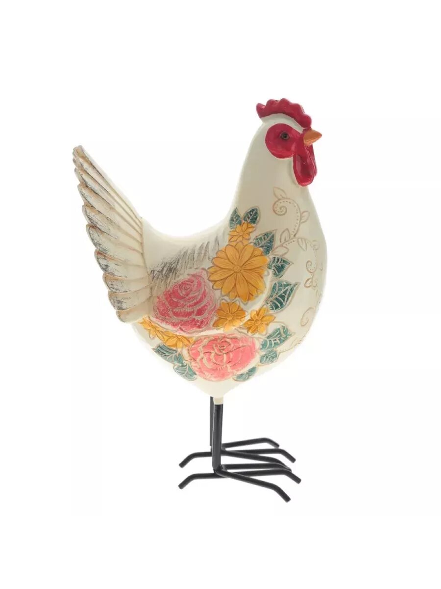 Фигурка декоративная Remecoclub Курица из полимера, 25x15,5x12 см