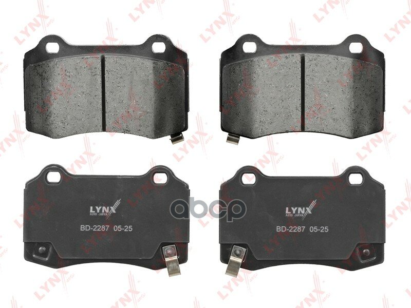 К-т дисков. тормоз. колодок TESLA Model S 12>, Model X 15>, HYUNDAI Genesis 08-14, JEEP Grand Cherokee IV 10> LYNXauto арт. B.