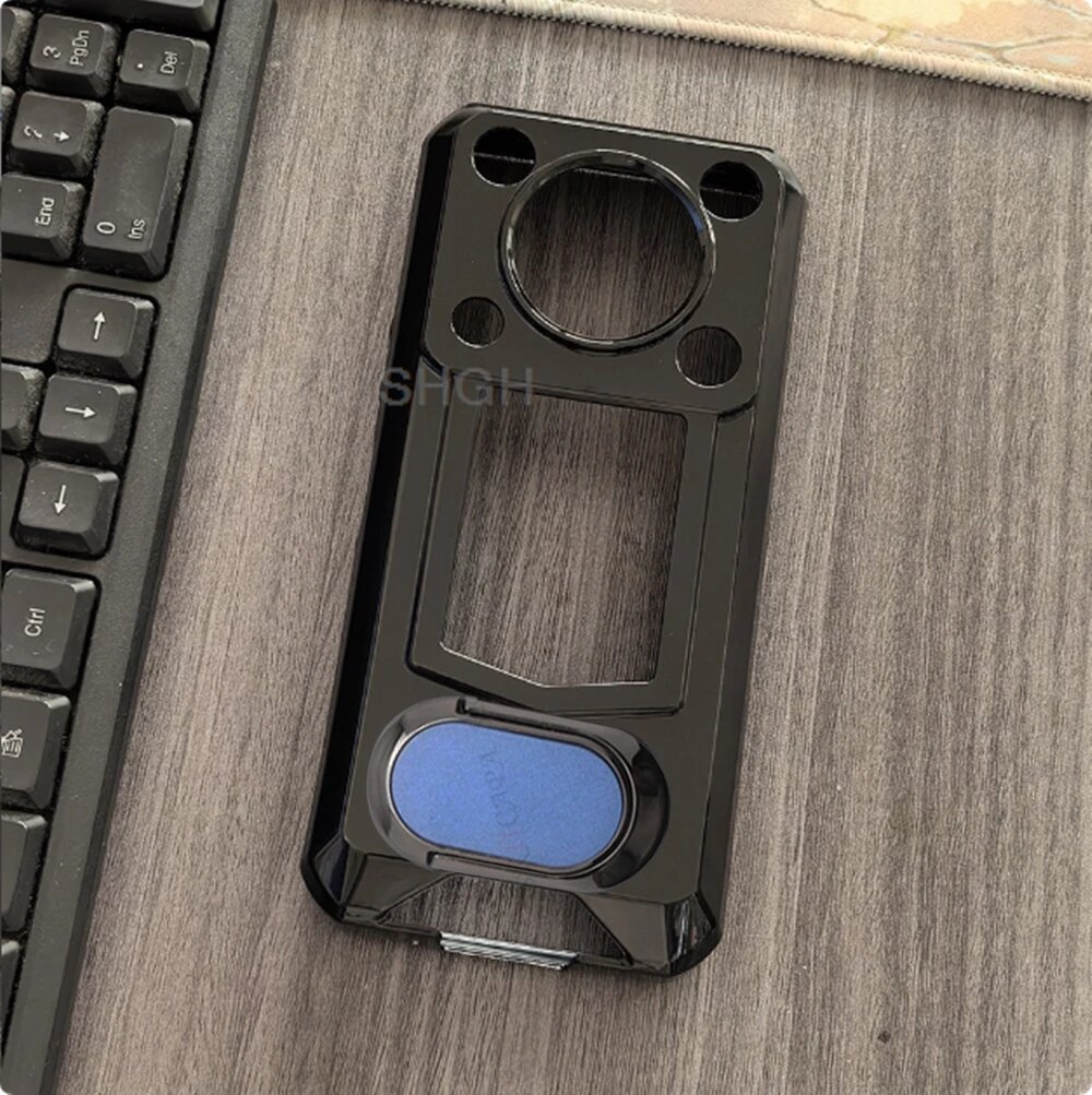 Чехол для Oukitel WP56 с кольцевым держателем, темно-синий