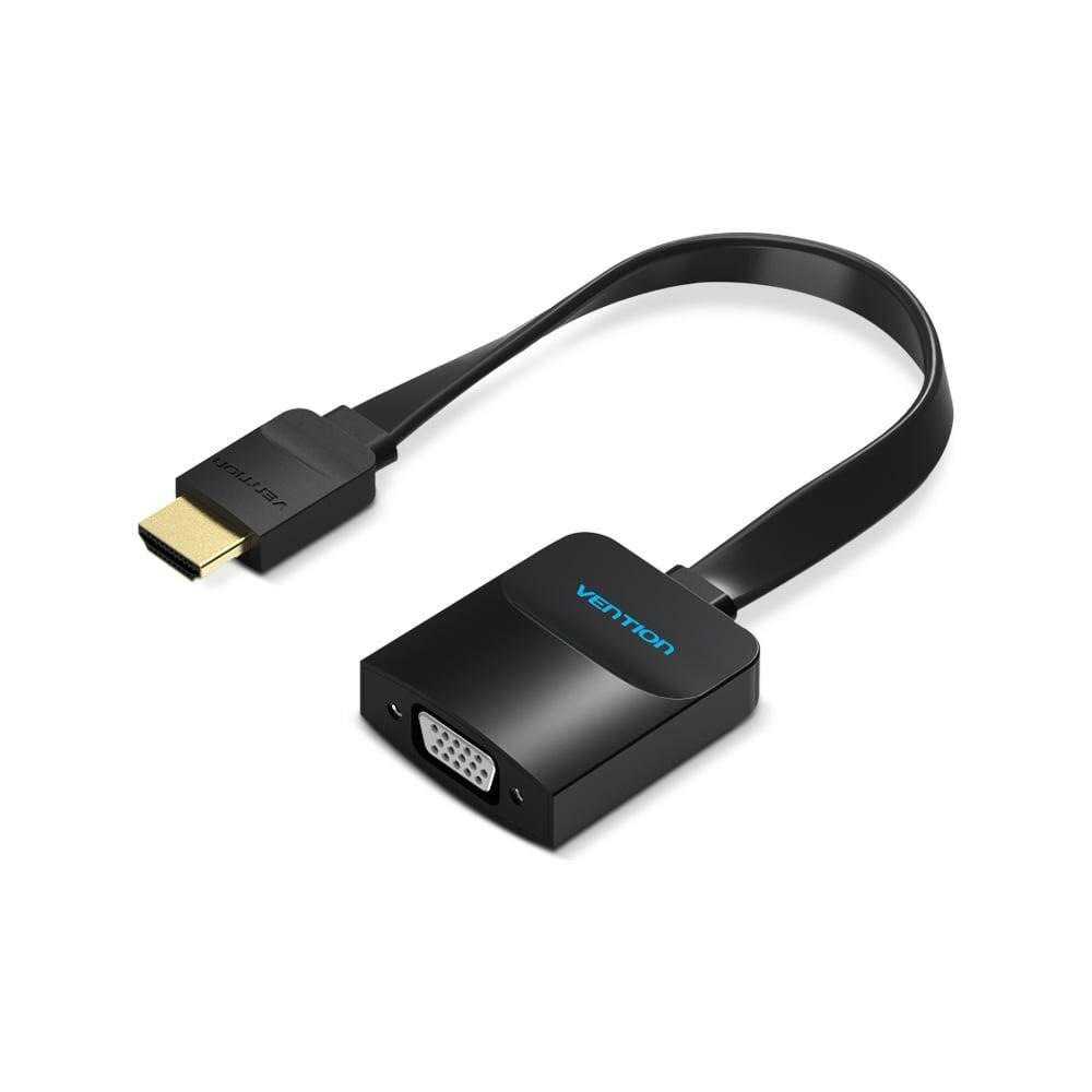 Мультимедиа конвертер Vention HDMI, VGA + аудио, гибкий, плоский ACKBB