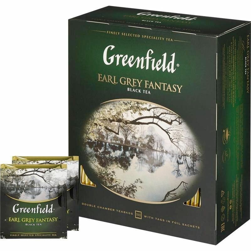 Greenfield Earl Grey Fantasy 100 пакетиков.