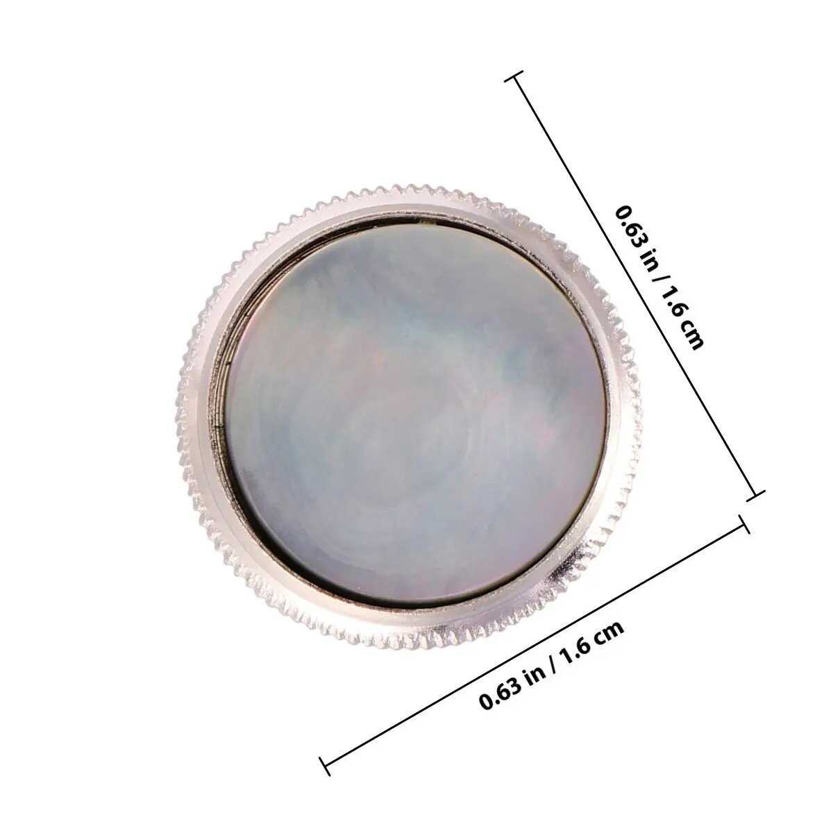 Набор из 3 медных кнопок-фиксаторов для трубы Silver