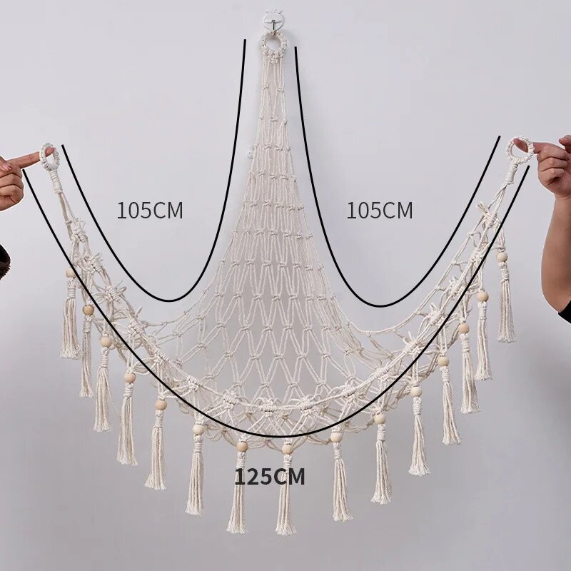 Хлопковый гамак для игрушек Белый, F