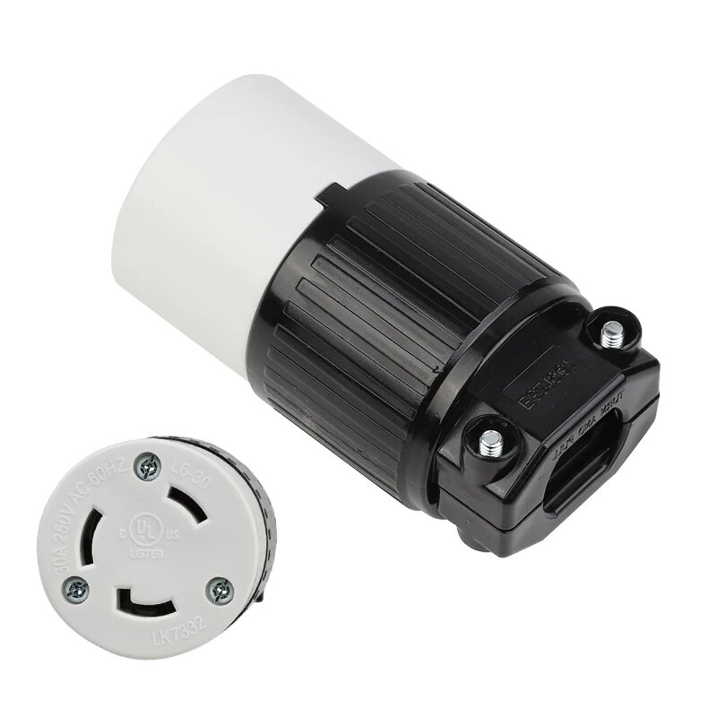 Розетка NEMA 6-15, белая, Power Cord Plug