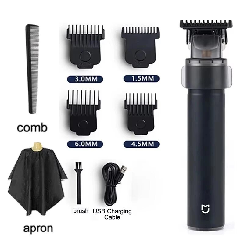 Xiaomi Mijia Машинка для стрижки волос из нержавеющей стали black