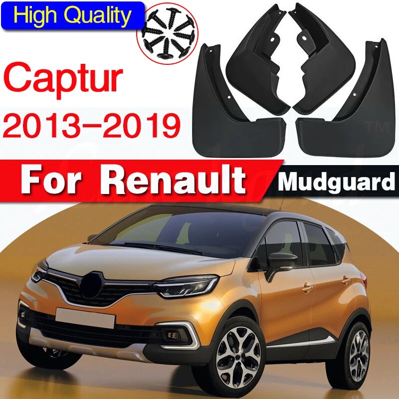 Комплект формованных брызговиков для Renault Captur Samsung QM3 2013-2019, брызговики, брызговики, брызговики, переднее и заднее крыло