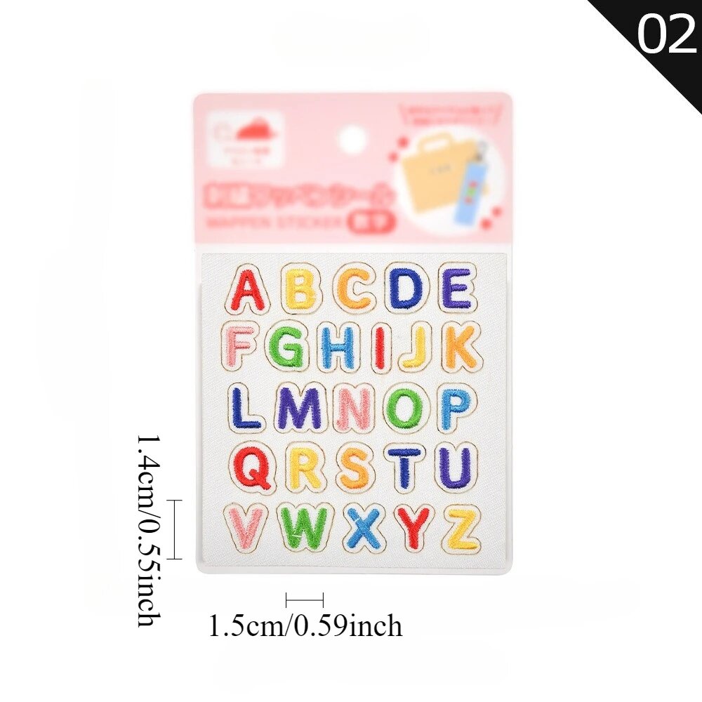 Набор самоклеящихся вышитых букв Aprille 26Pcs Letter