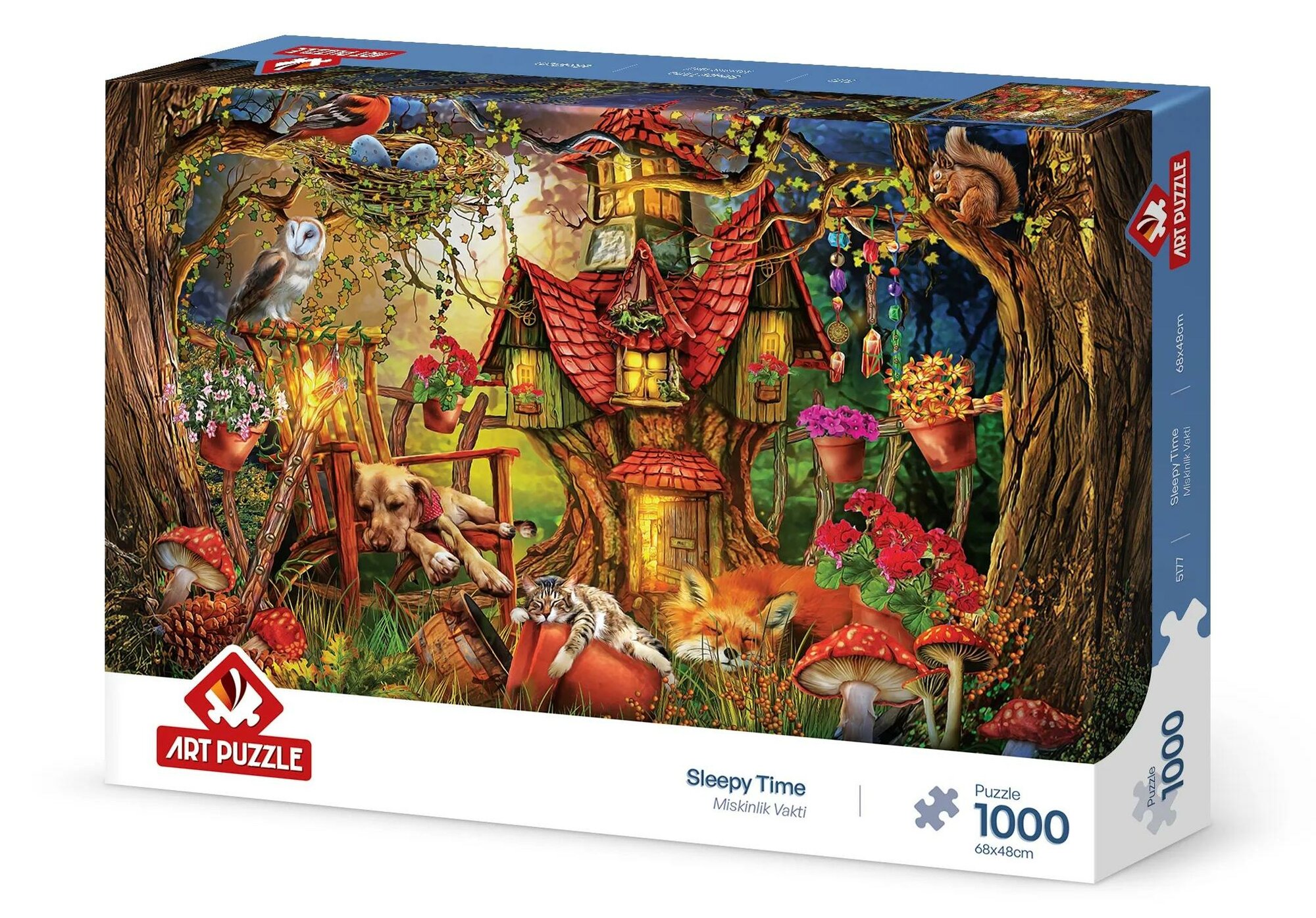 Пазл для взрослых Art Puzzle 1000 деталей, элементов: Сонное время
