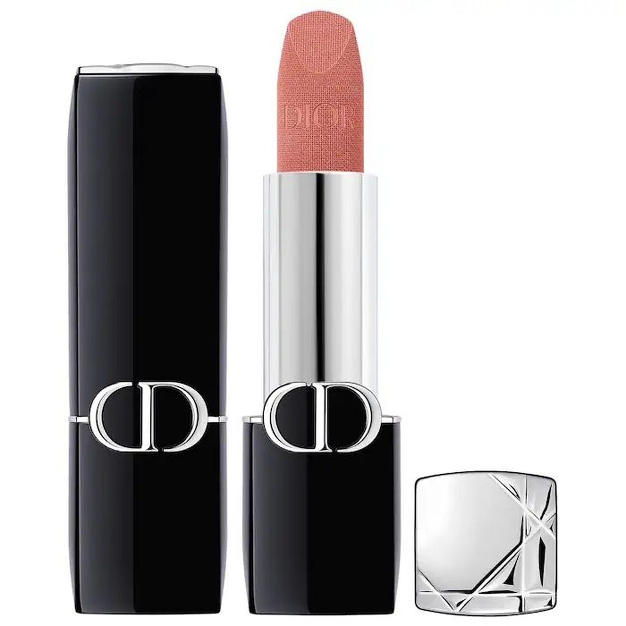Dior Rouge Dior Refillable Lipstick Губная помада с вельветовым финишем 100 Nude Look