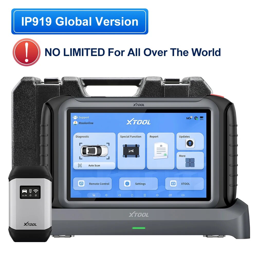 XTOOL INPLUS IP919 Bluetooth автомобильный диагностический инструмент кодирование ЭБУ 51 + сброс программирование ключей автомобильный сканер с DOIP CANFD FCA