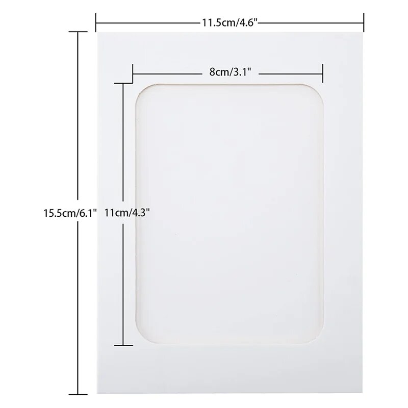 Бумажные фоторамки для 4х6 дюймов EYFL (100 шт)