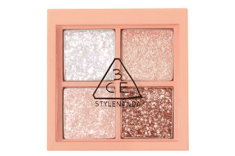 Тени для век женские 3CE 5708921, 4 цвета, легко растушевываются, сияние, без осыпания, улучшают взгляд