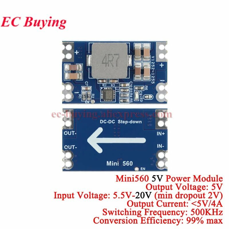 EC Buying Mini-360 понижающий модуль питания 6-30В до 3.3В 5В 9В 12В