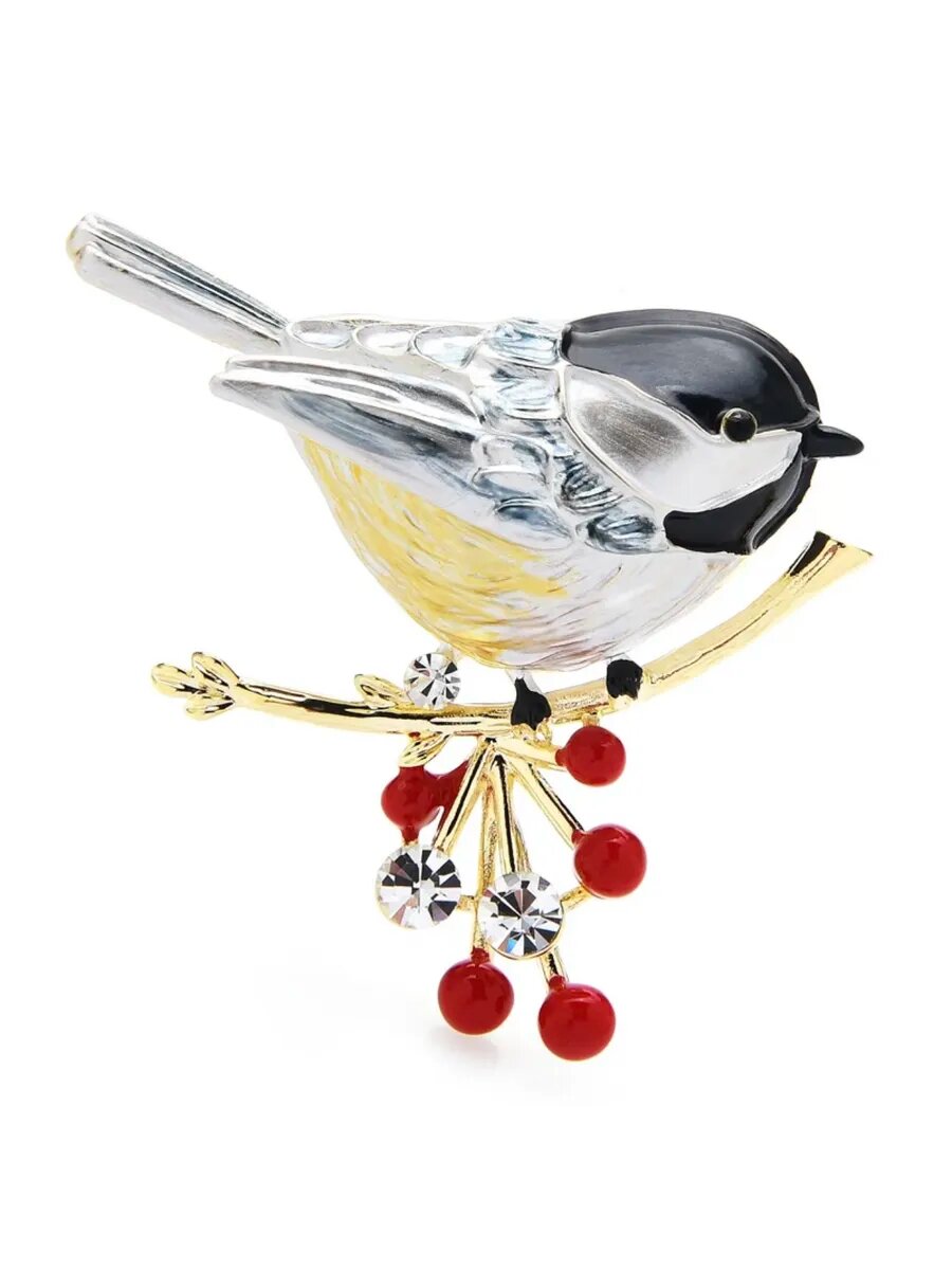 Брошь, стразы