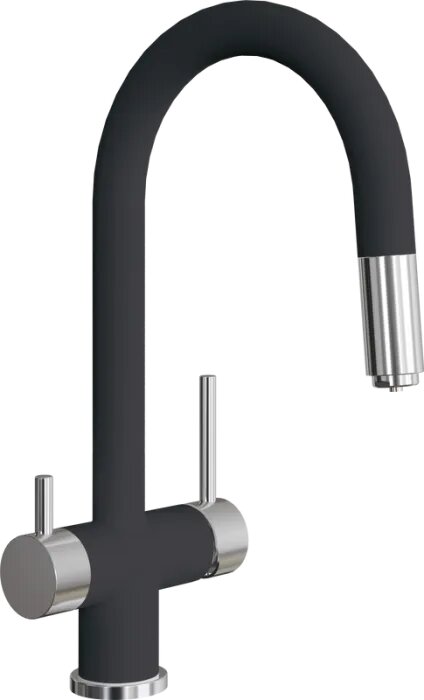 Смеситель для кухни Florentina Маэстро антрацит