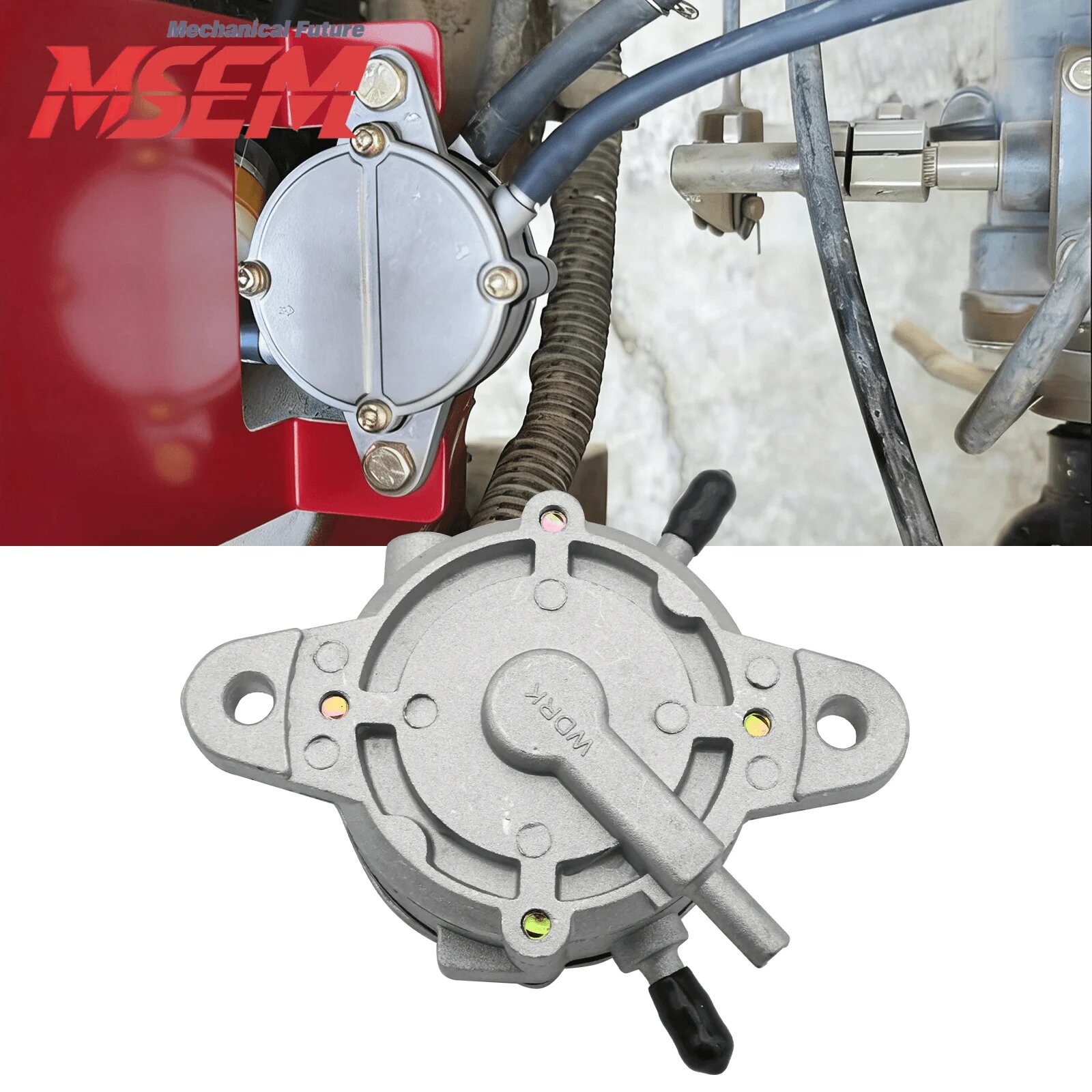 Вакуумный топливный насос для мотоциклов, квадроциклов, скутеров, мопедов с двигателями CH250, CF250, CN250, Kazuma 500cc, GY6 50cc-250cc, 139QMB