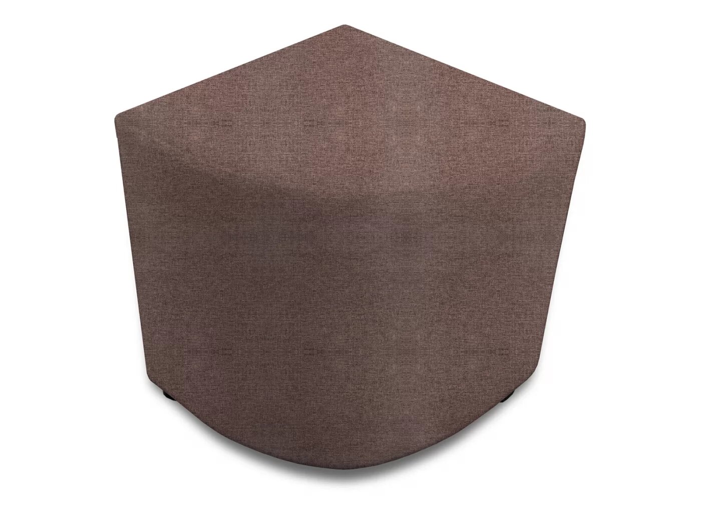 Пуф угловой Savana Plus Toffee, рогожка, коричневый, для прихожей.