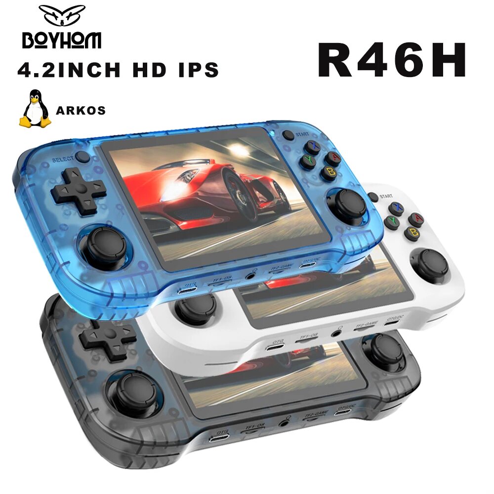 BOYHOM R46H Портативная игровая консоль 128 ГБ 29 тыс. игр Green 128G