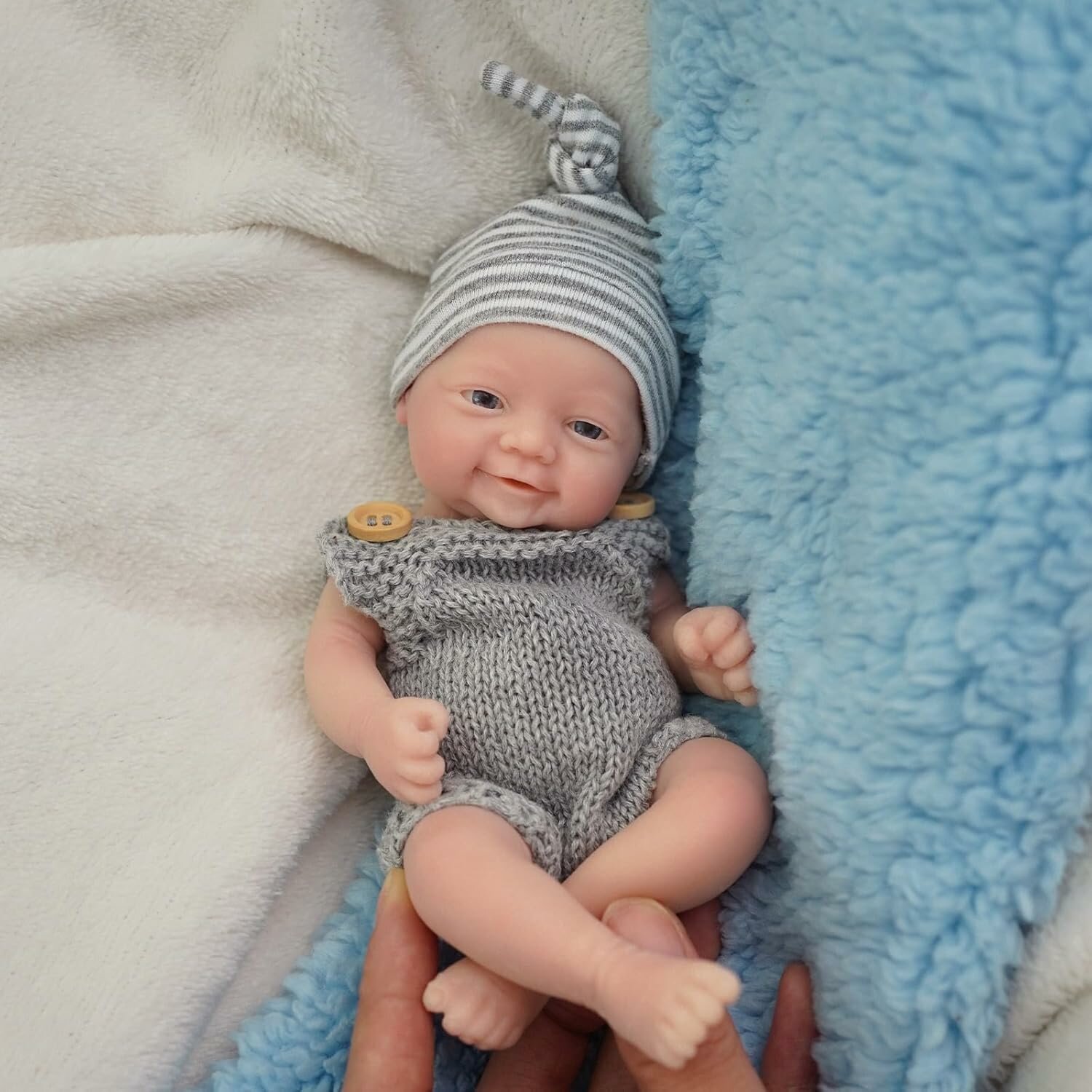 Кукла-мальчик Reborn Baby 7 дюймов, полностью силикон, не винил