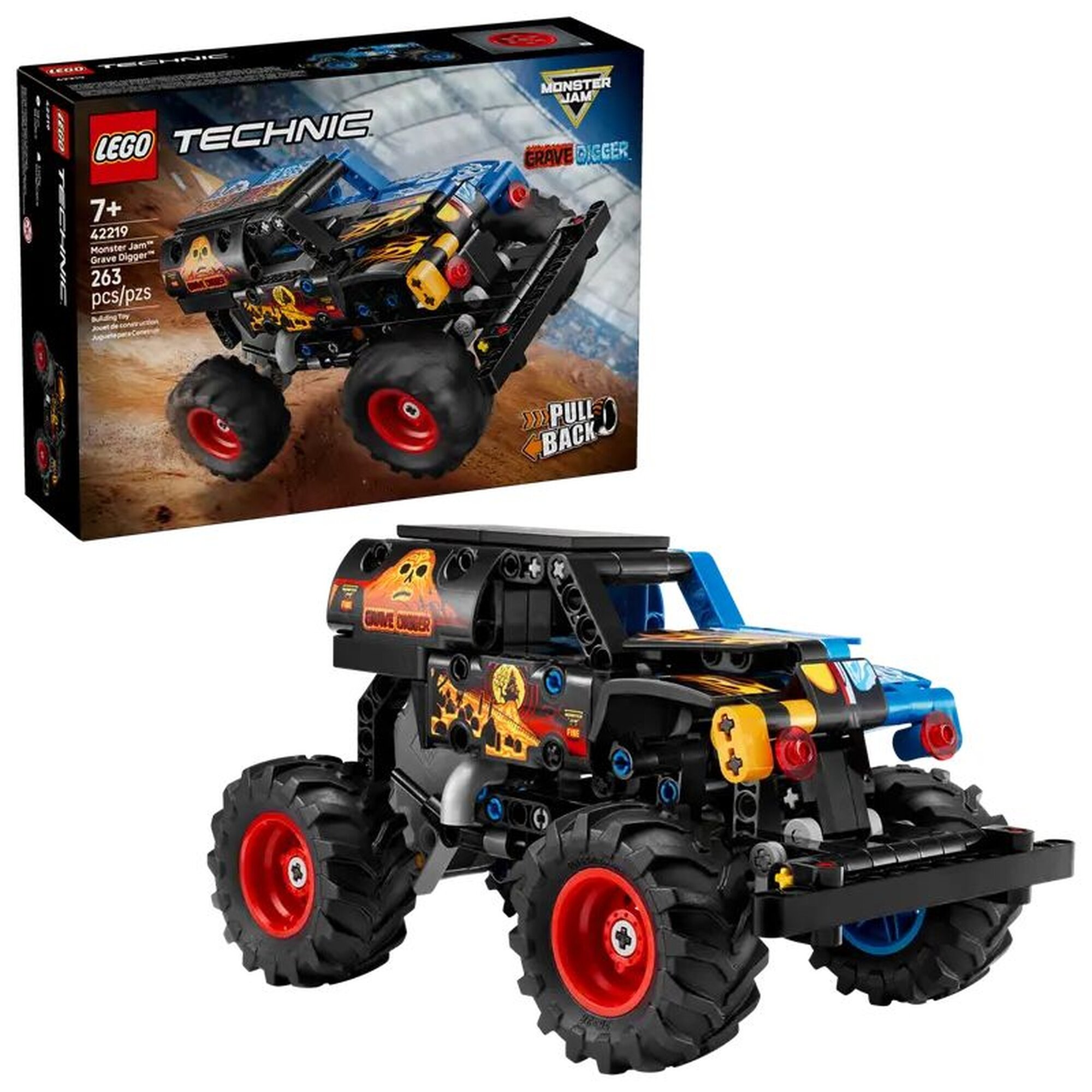 Конструктор LEGO Technic - Monster Jam Grave Digger Fire & Ice Set, 263 эл. - Лего Техник 42219