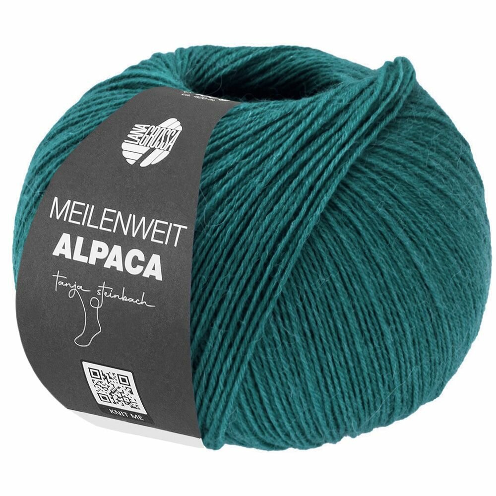 Носочная пряжа Lana Grossa Alpaca Meilenweit 100 (2023) 1 моток 100 г/400 м