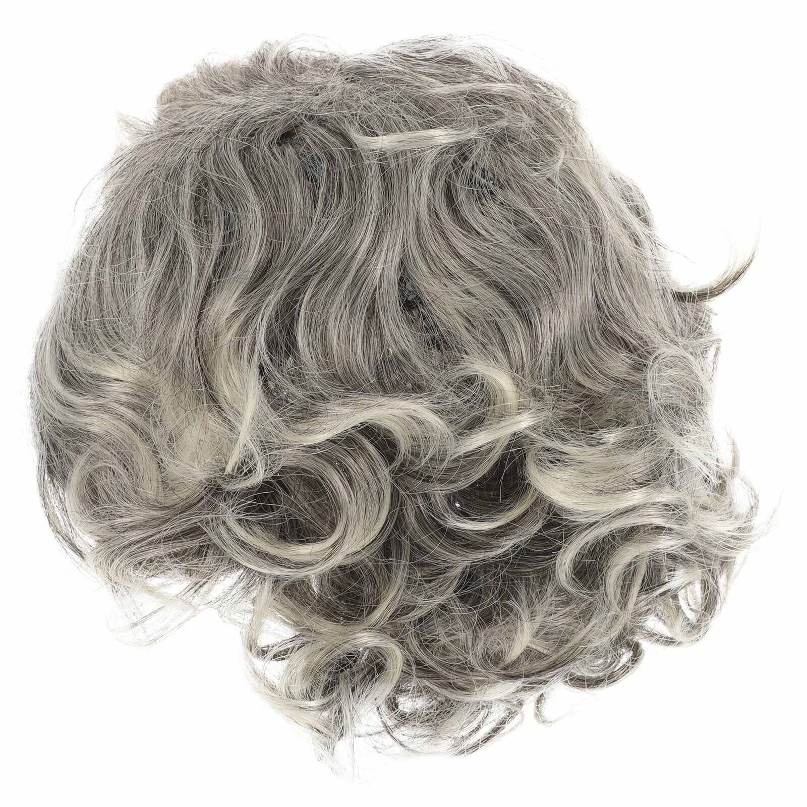 Парик Седой Бабушки, Серебристый, Кудрявый, Для Рождества И Тематических Вечеринок, 1 Упаковка