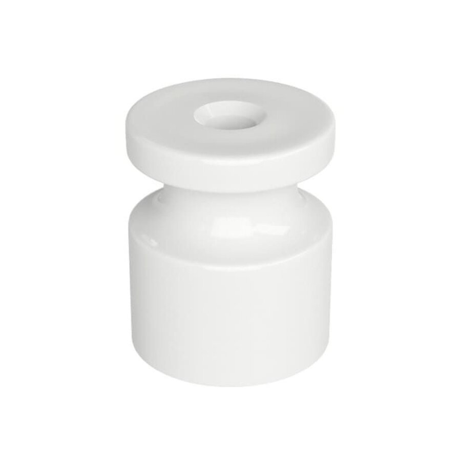 Ретро изолятор, пластик, цвет белый, 20шт, Мезонинъ