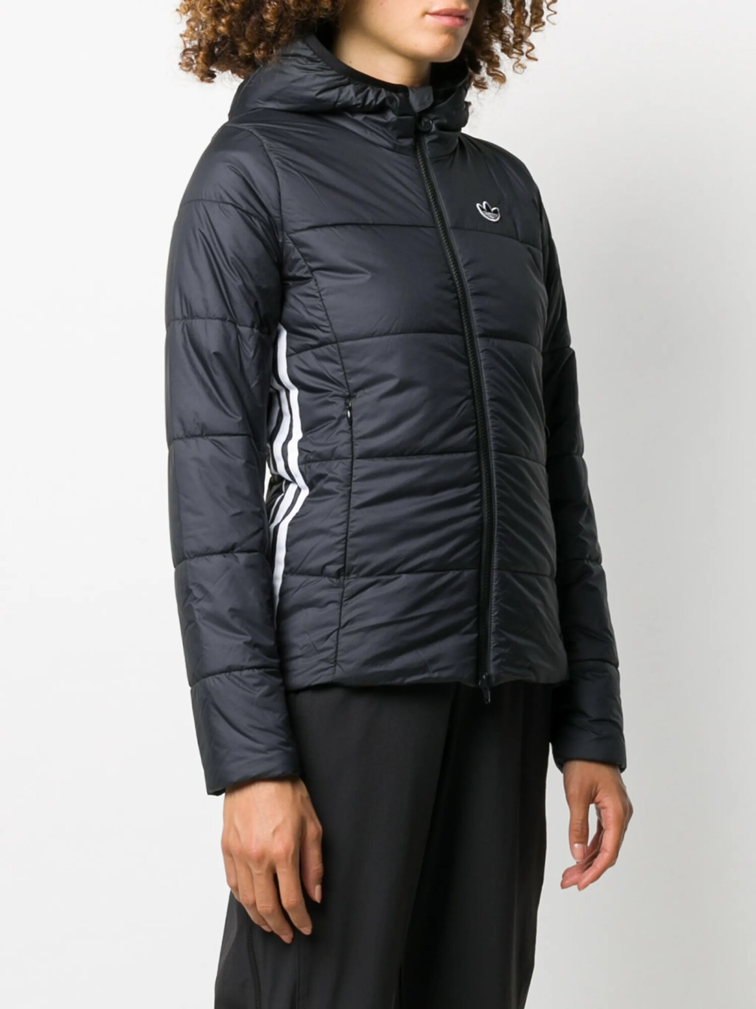 Куртка adidas Slim, размер 6 UK, черный — фото 1