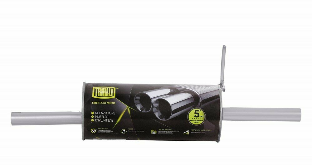 Глушитель основной TRIALLI EMM 0901 Renault Logan 04->