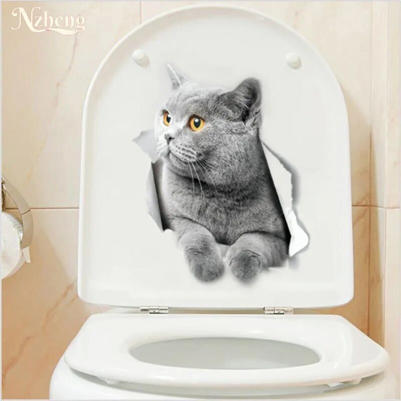 Водонепроницаемая наклейка на унитаз