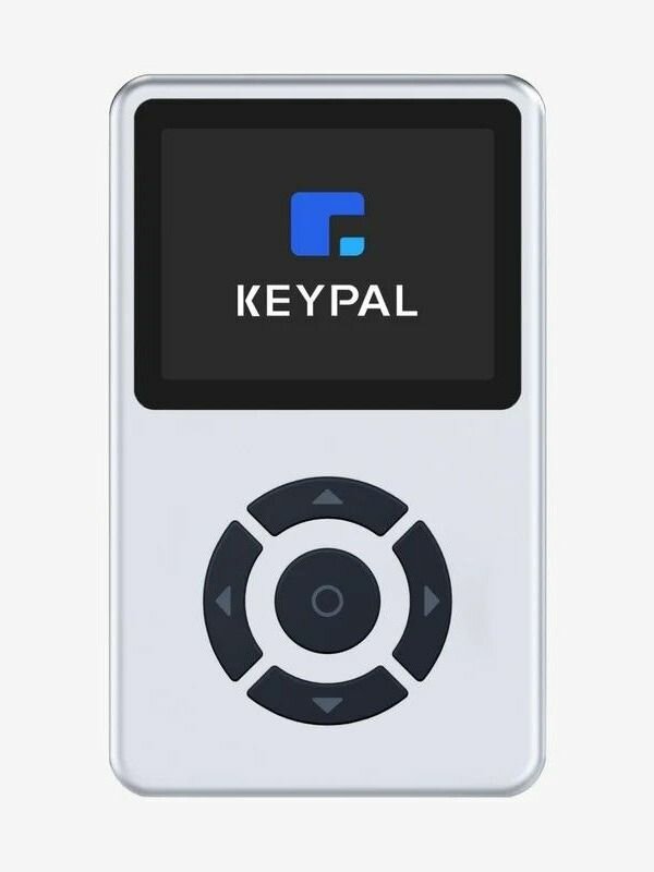 Аппаратный криптокошелек KeyPal Plus Silver - холодный кошелек для криптовалют от официального реселлера BIP39