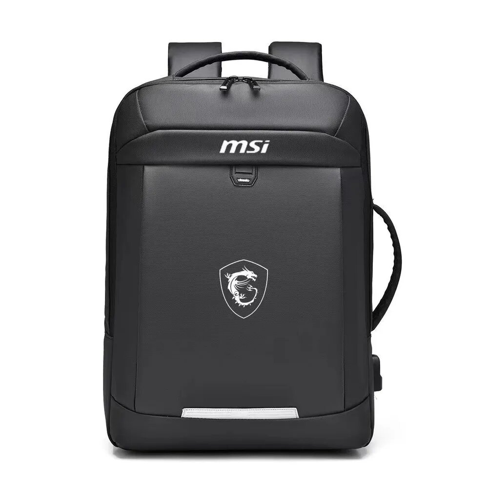 MSI Рюкзак для ноутбука 15,6-17,3 дюйма, черный, износостойкое полиэфирное волокно