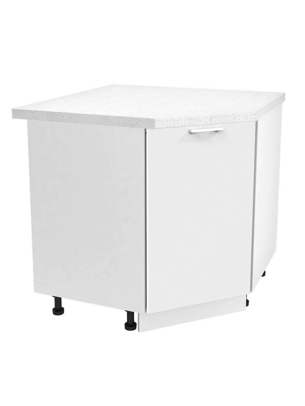 Шкаф кухонный угловой нижний 850 Катрин (софт вайт) Huge Mebel. Ширина 850 Высота 840. Модули кухонные нижние