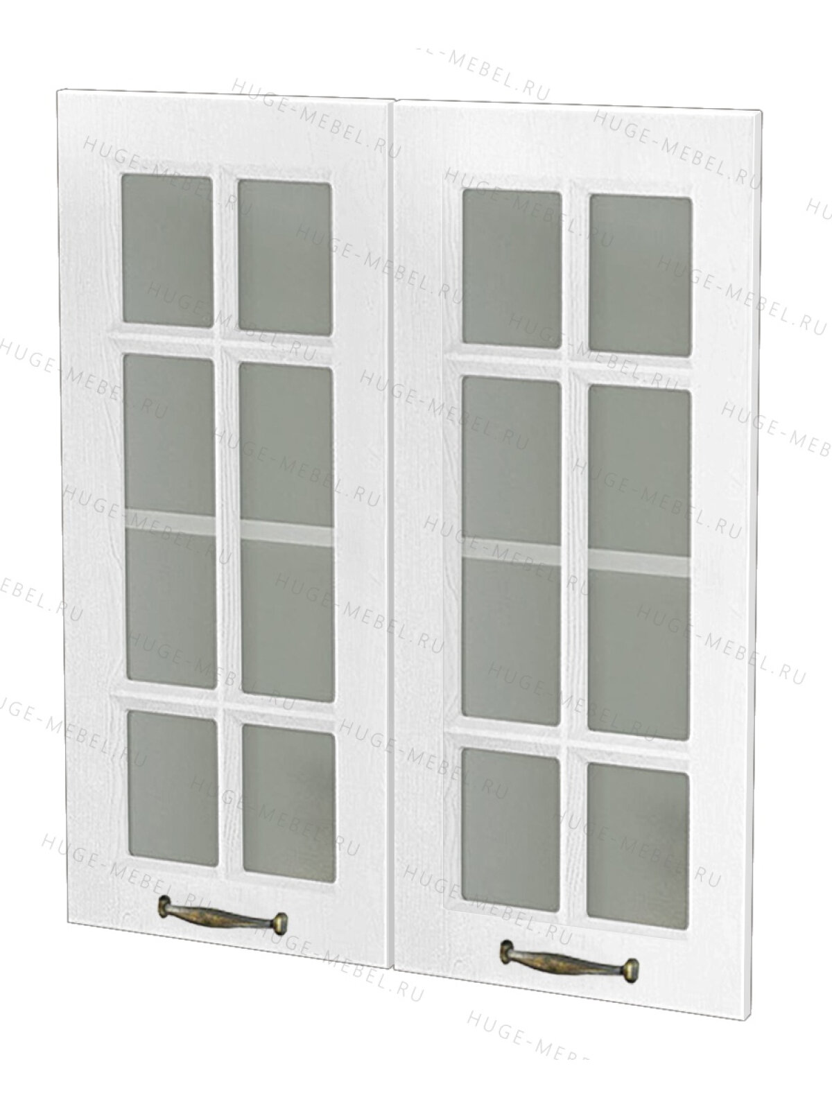 Кухонный фасад Ф-45 Дуб белый (Мария) Huge Mebel. Ширина 592 Высота 712. Кухонные фасады