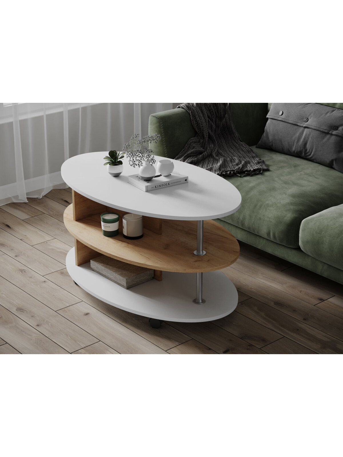 Стол журнальный "Консул-4 крафт" Huge Mebel. Ширина 1000 Высота 540. Столы журнальные