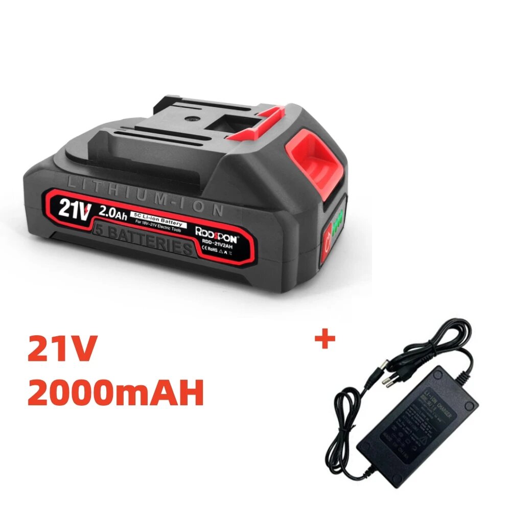 Аккумуляторы литий-ионные RDDSPON для Makita 18-21В 2.0/4.0/6.0Ач с дисплеем