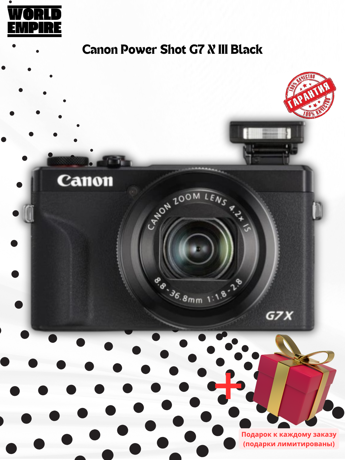 Фотоаппарат CANON POWER SHOT G7 X III BLACK