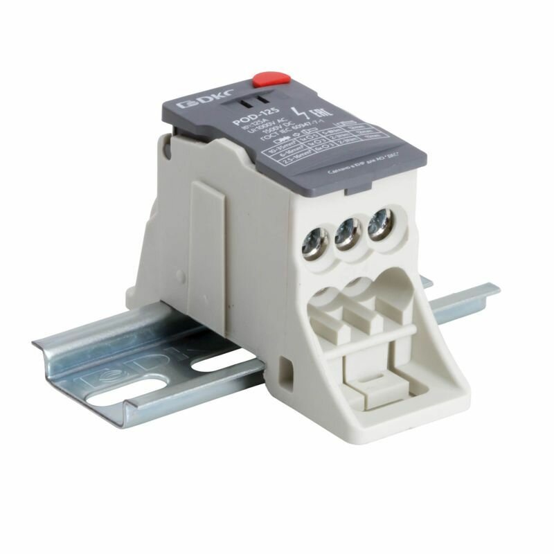 Блок распределительный винтовой зажим 1х35кв. мм 7х16кв. мм DKC POD-125