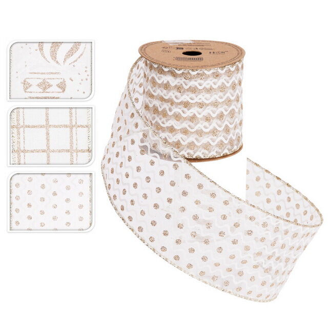 Декоративная лента в горошек Motif Mignon 270*6 см шампань, Koopman, 747000010-1