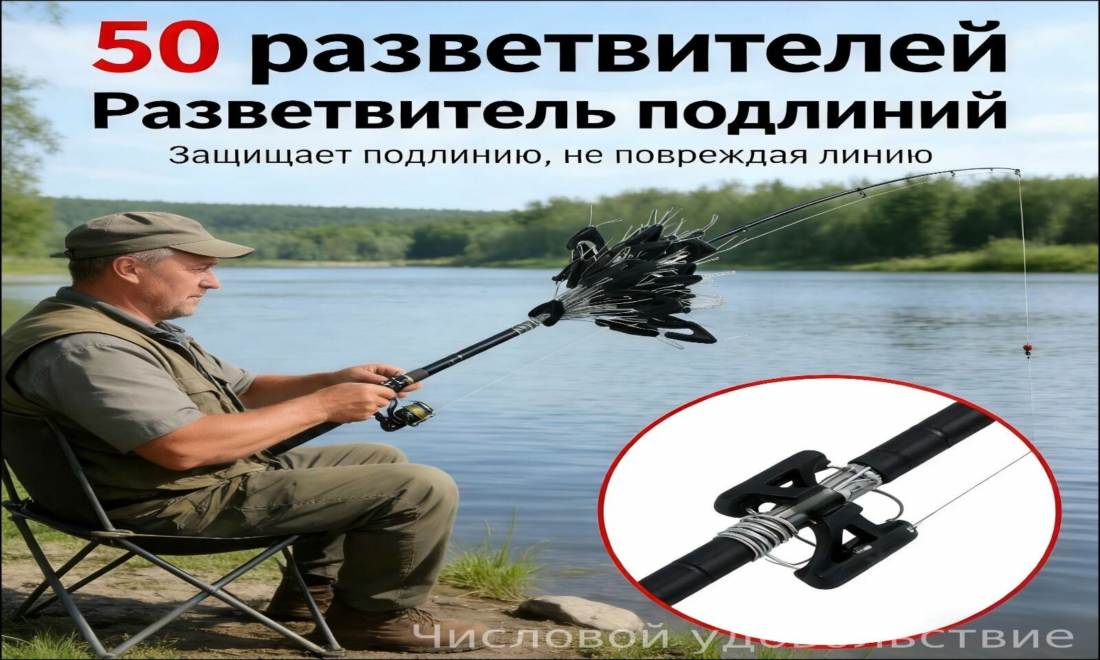 Поводки рыболовные, набор 50 шт