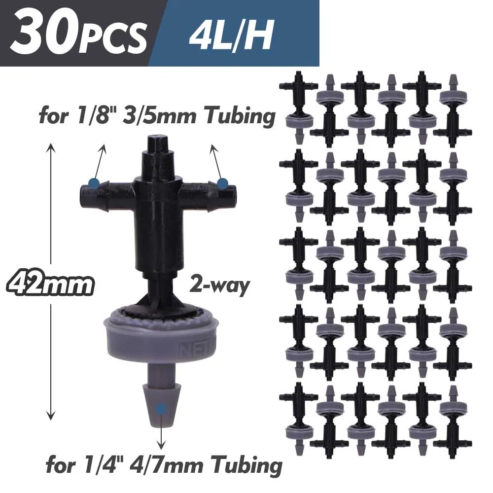 Компенсационная капельная головка для микроорошения 4L Dripper-30pcs